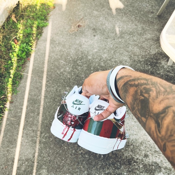 Nike | Shoes | Custom Air Force Freddy Vs Jason | Poshmark